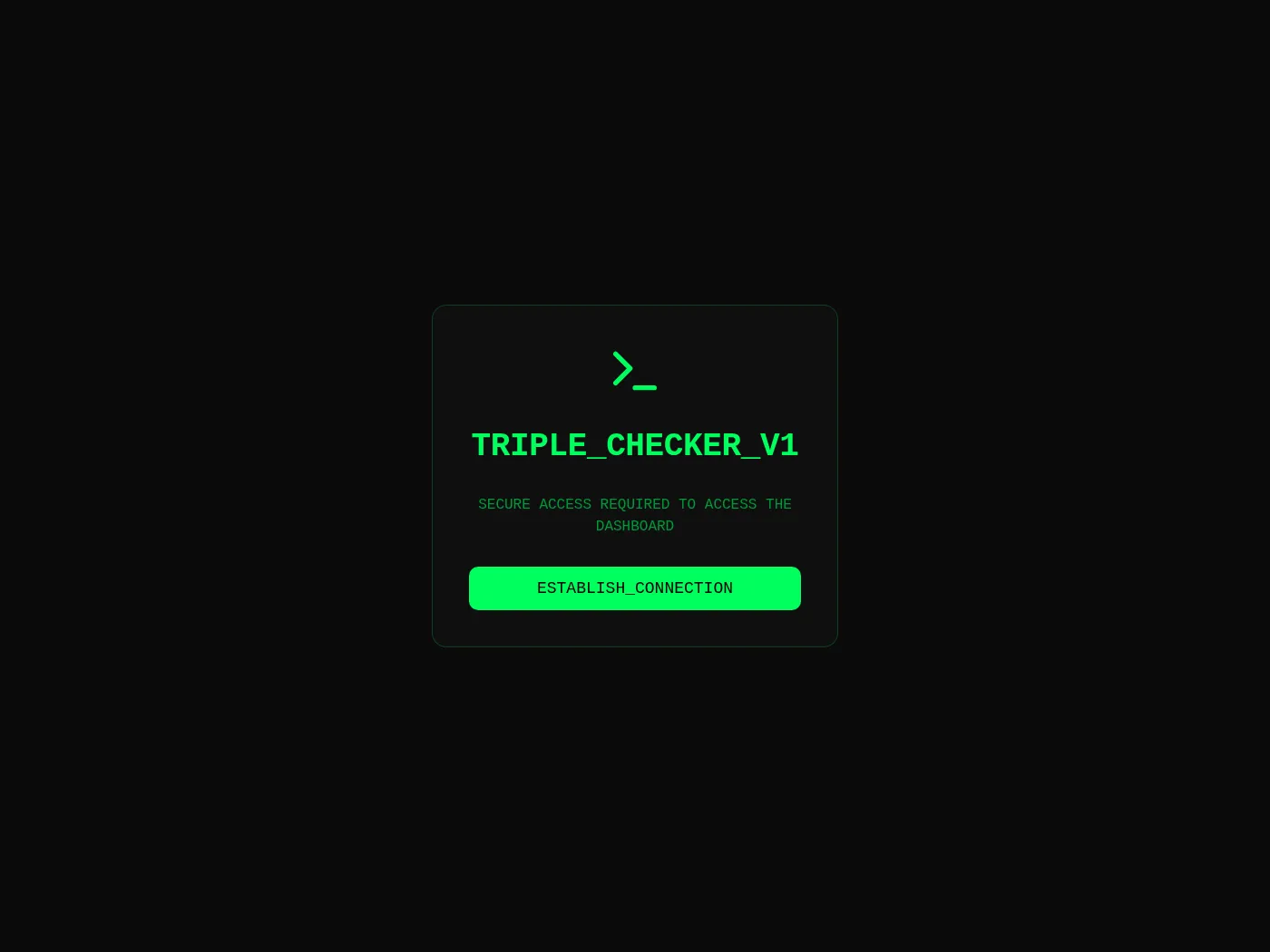 Triple Username Checker