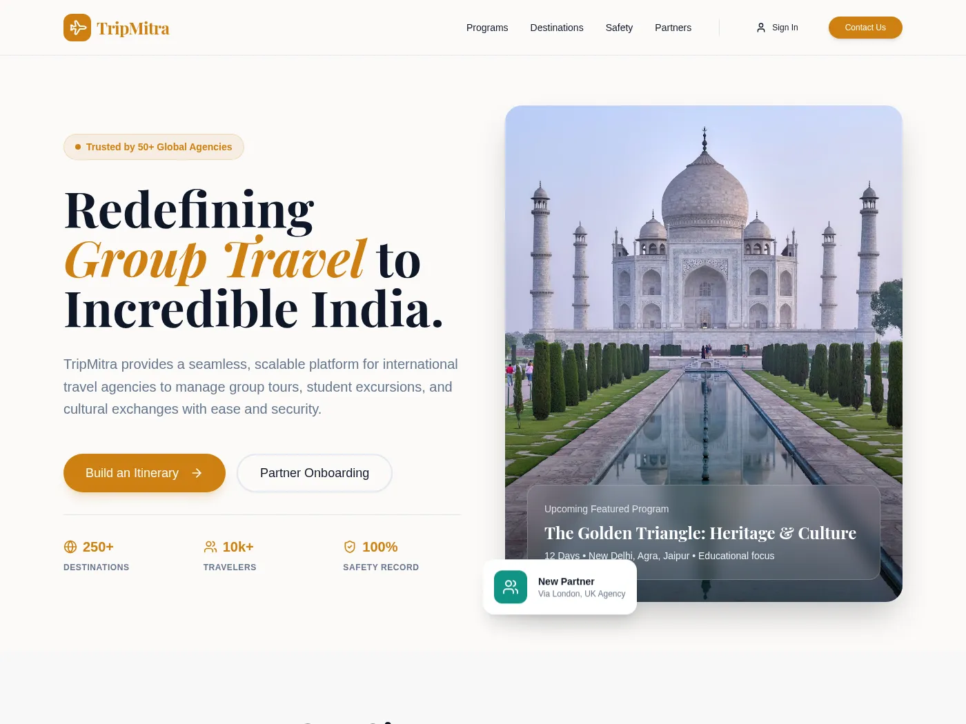 TripMitra Travel Platform