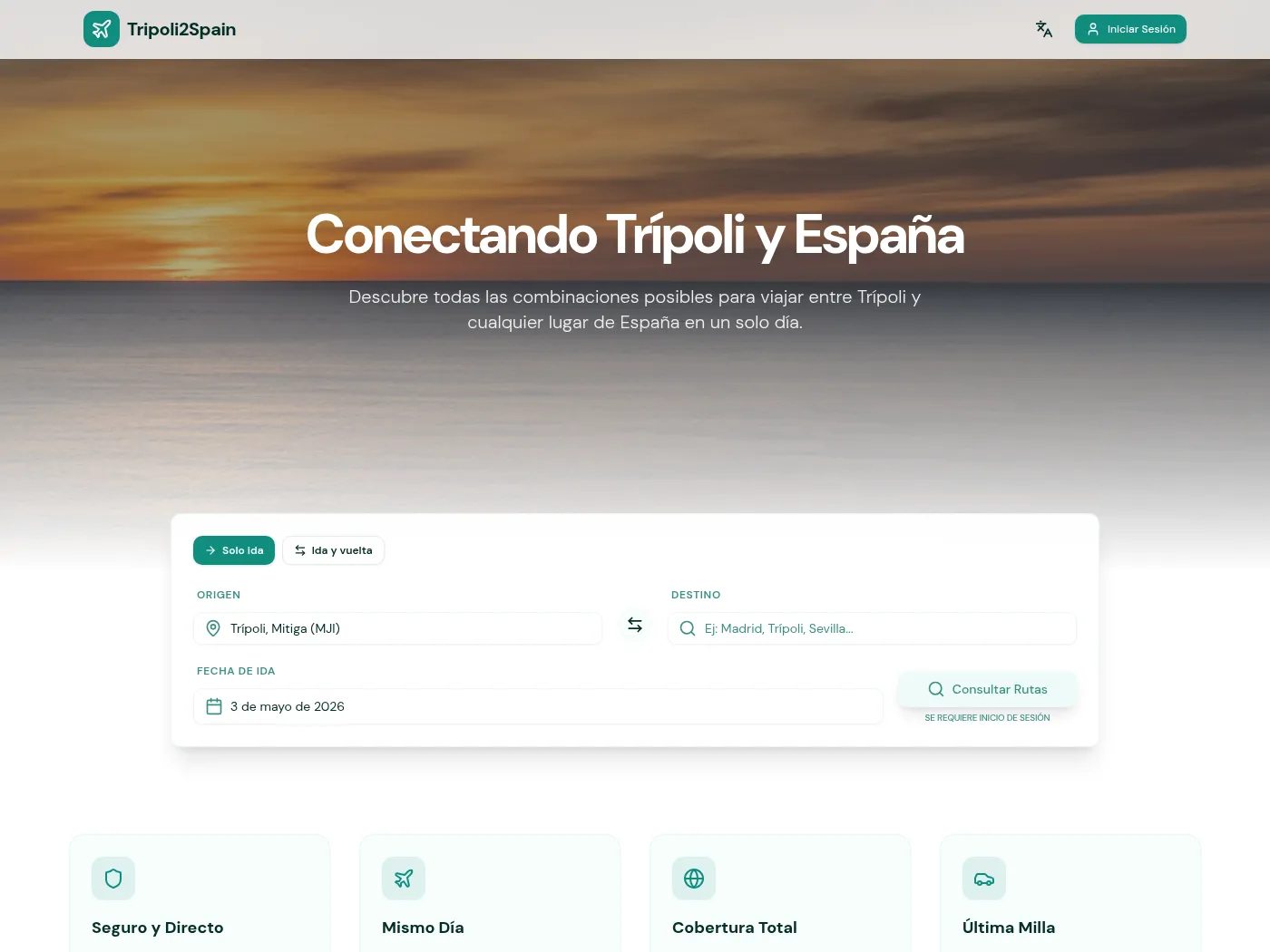 Tripoli to Spain Planner
