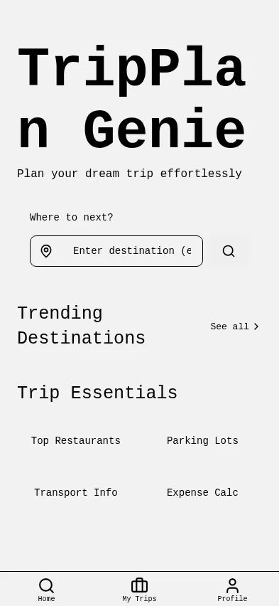 TripPlan Genie