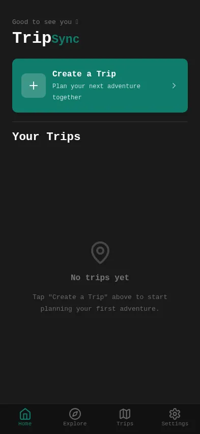TripSync Map Planner