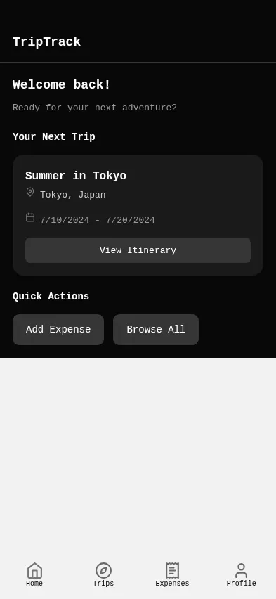 TripTrack Planner