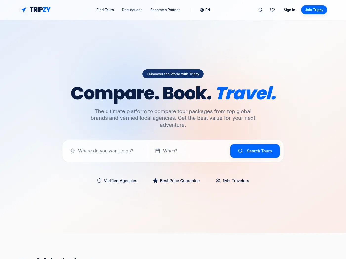 Tripzy Tours Platform