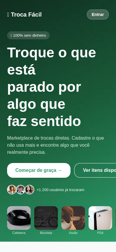 Troca Fácil Marketplace