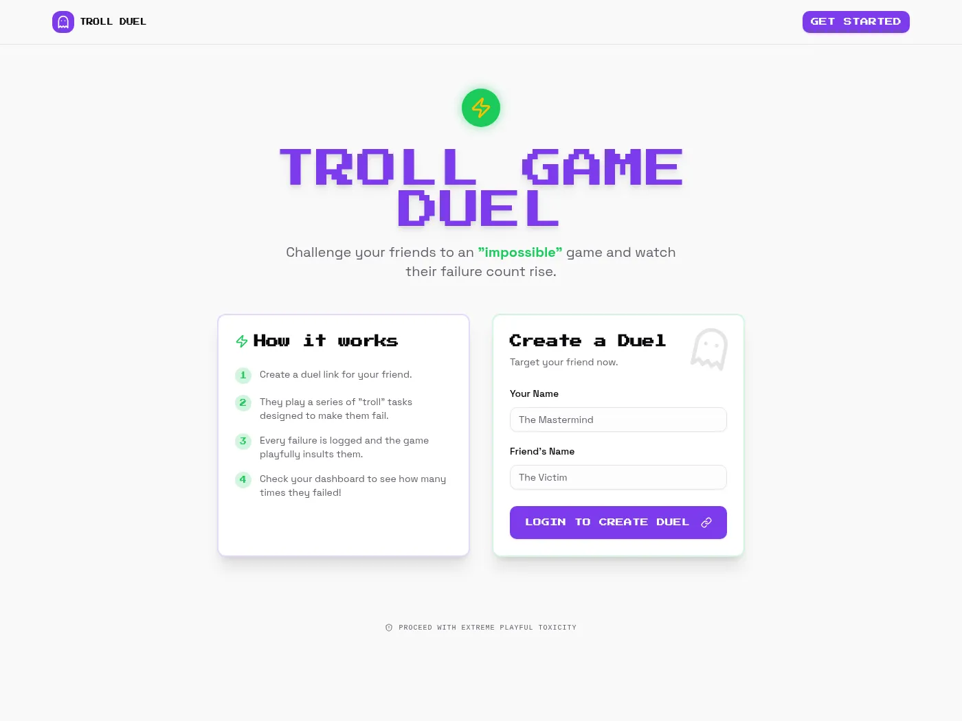 Troll Game Duel
