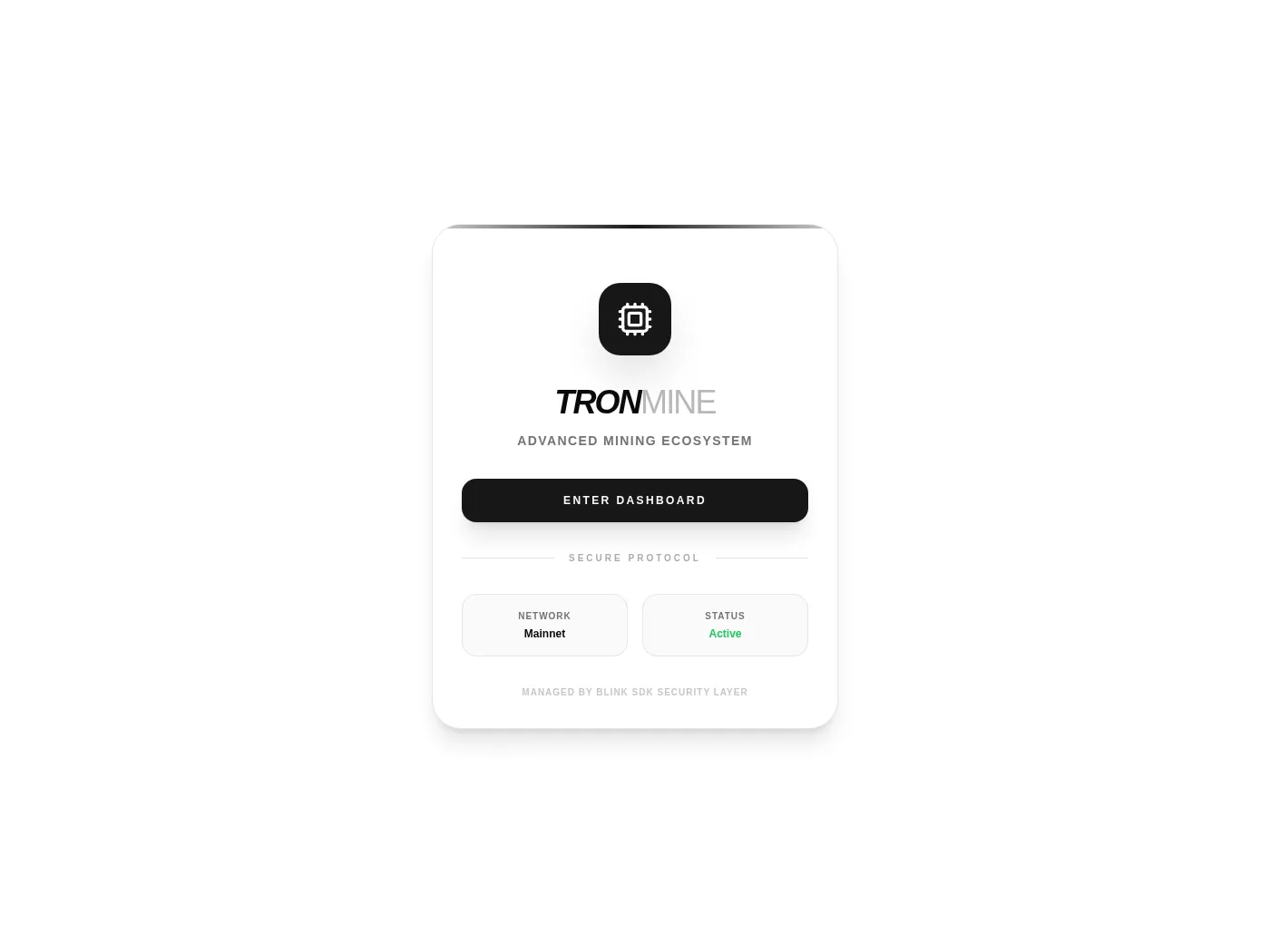 Tron Mining Dashboard
