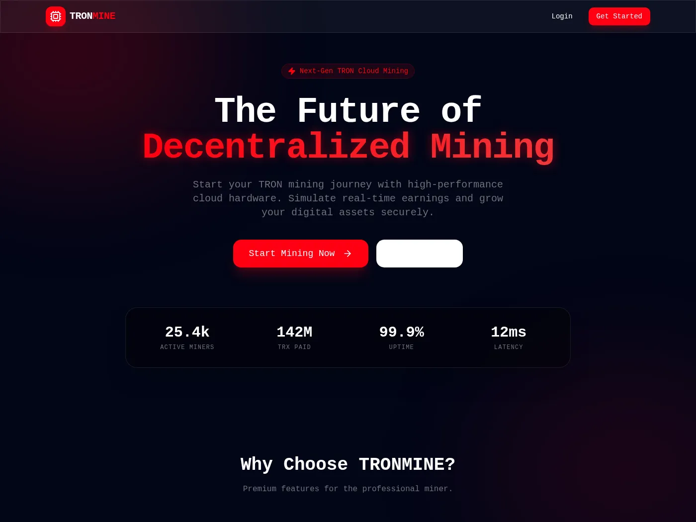 Tron Mining Clone