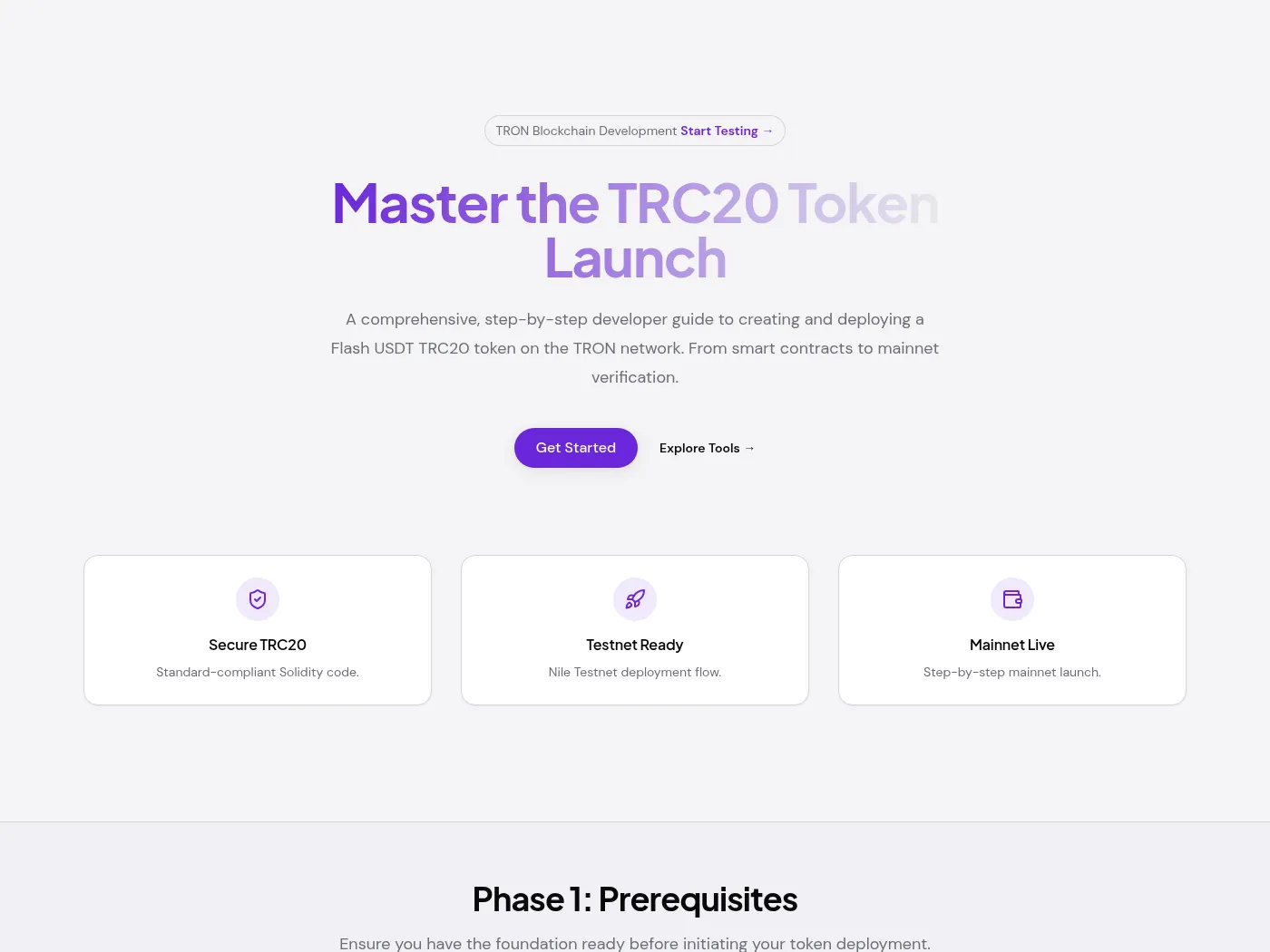 TRON Token Launch Guide