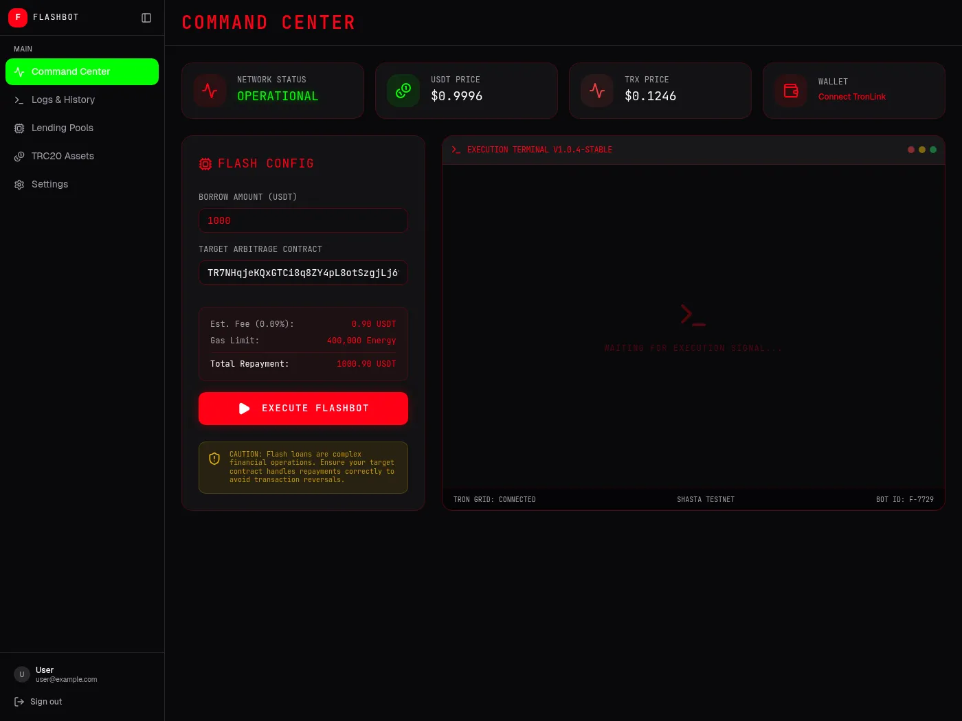 Tron USDT FlashBot