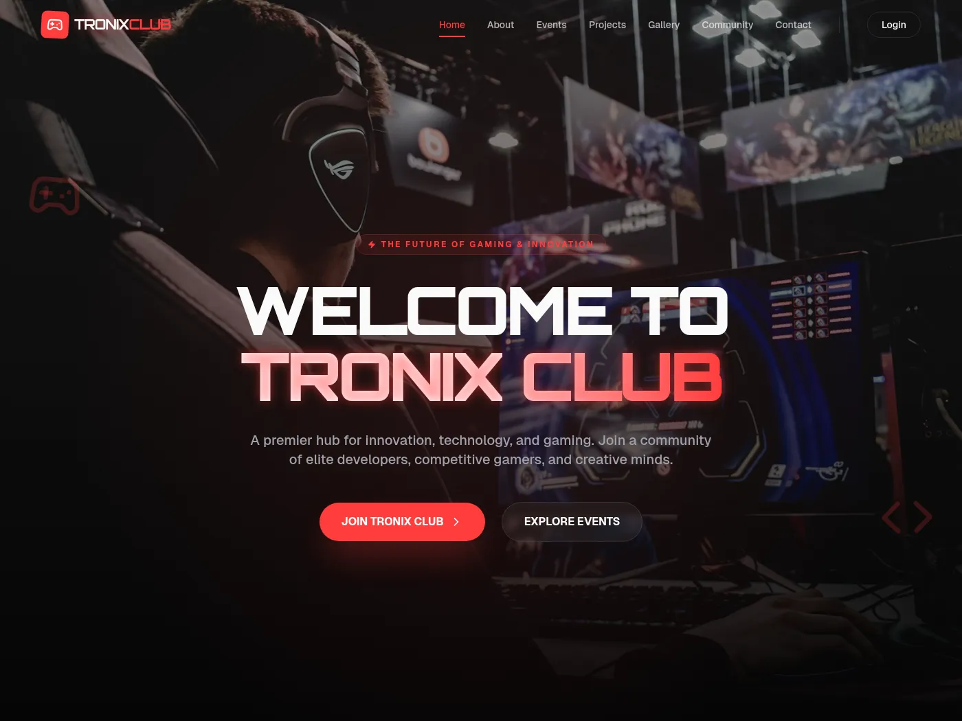 Tronix Club Cinematic Portal