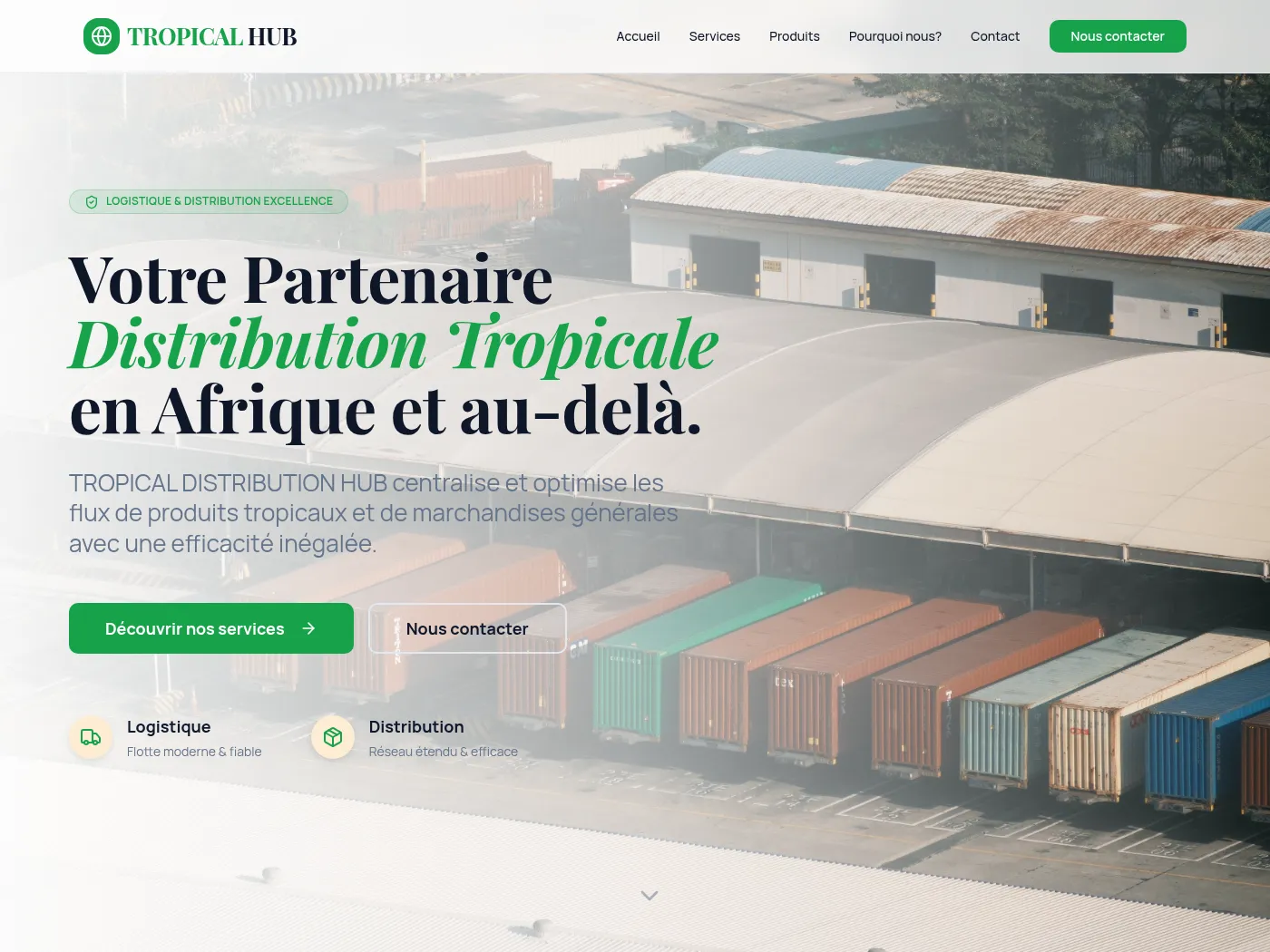 Tropical Distribution Hub Site