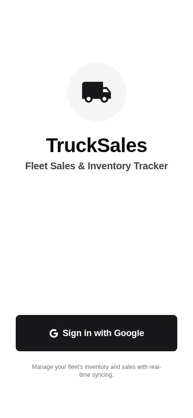 Truck Sales Tracker