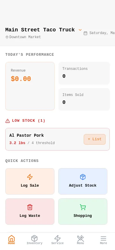 TruckStock Inventory App