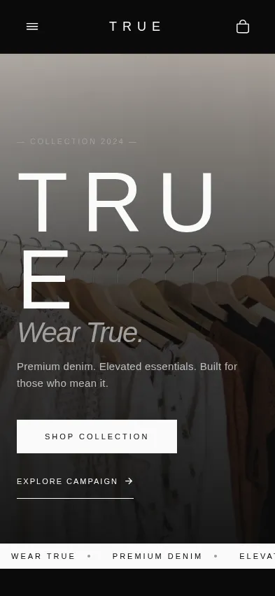 TRUE Fashion Storefront