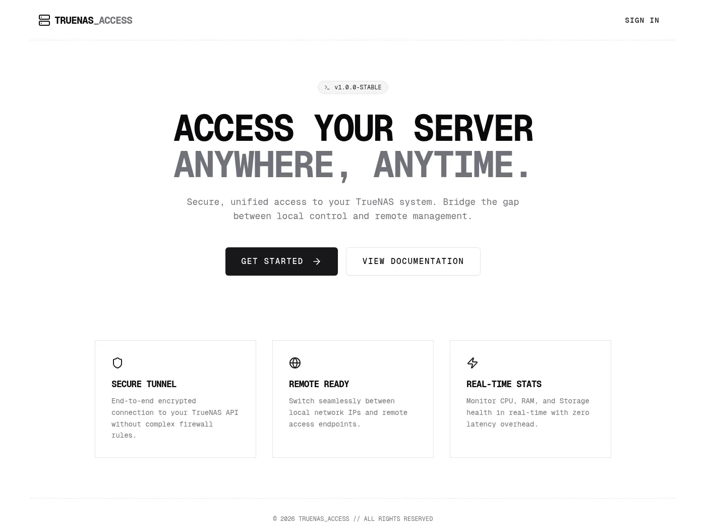 TrueNAS Remote Access
