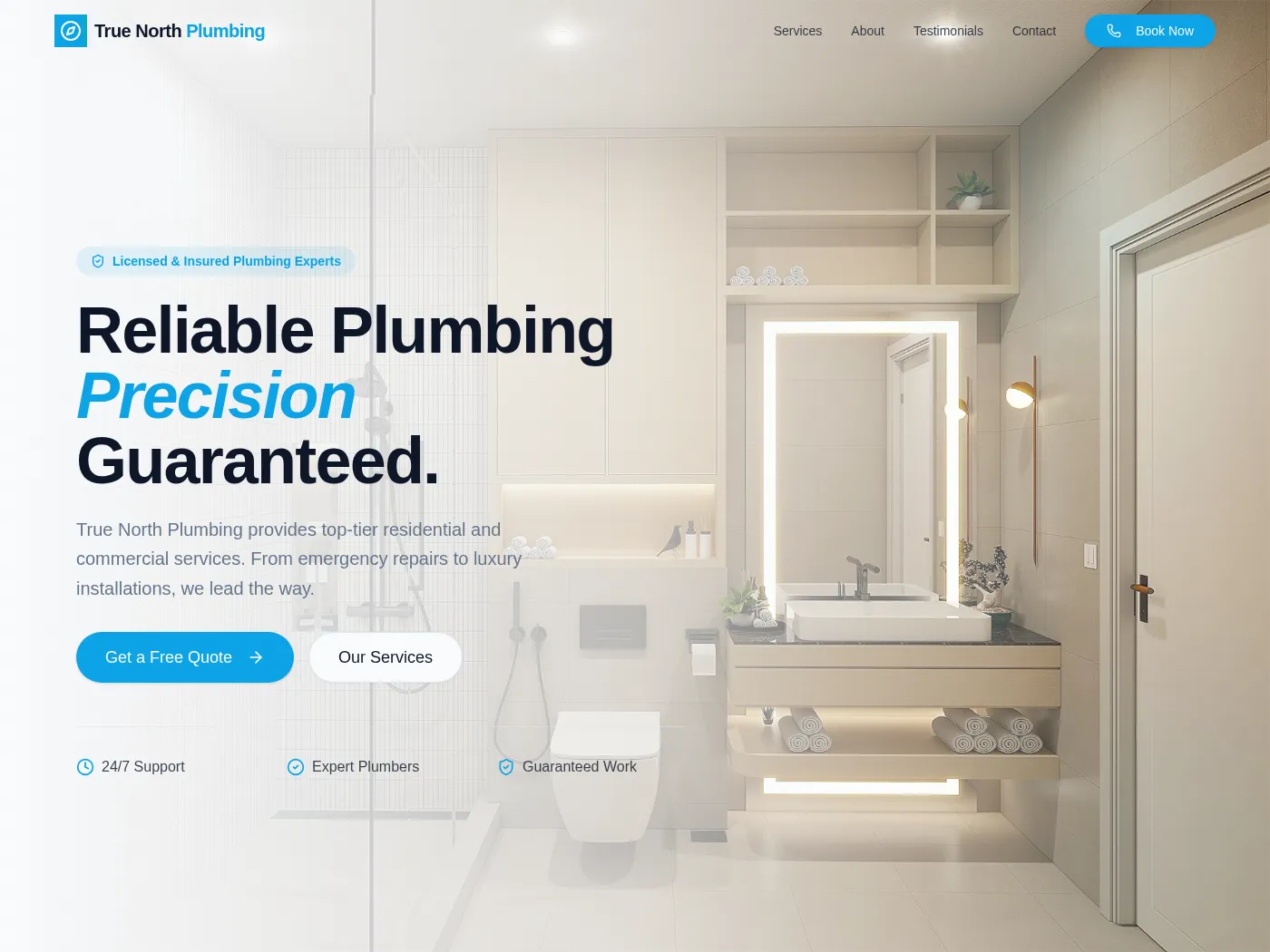 True North Plumbing Site