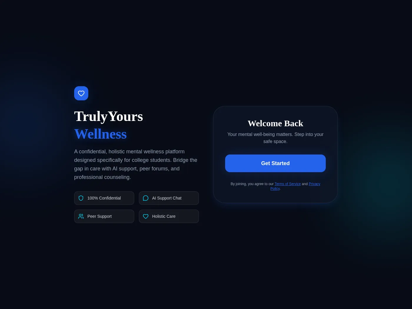 TrulyYours Wellness UI