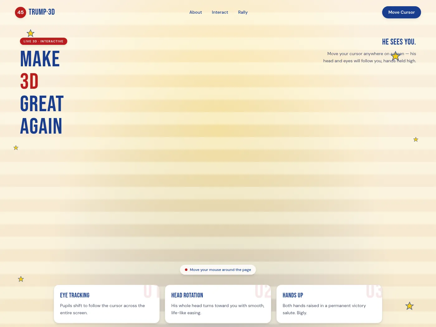 Trump 3D Interactive Site