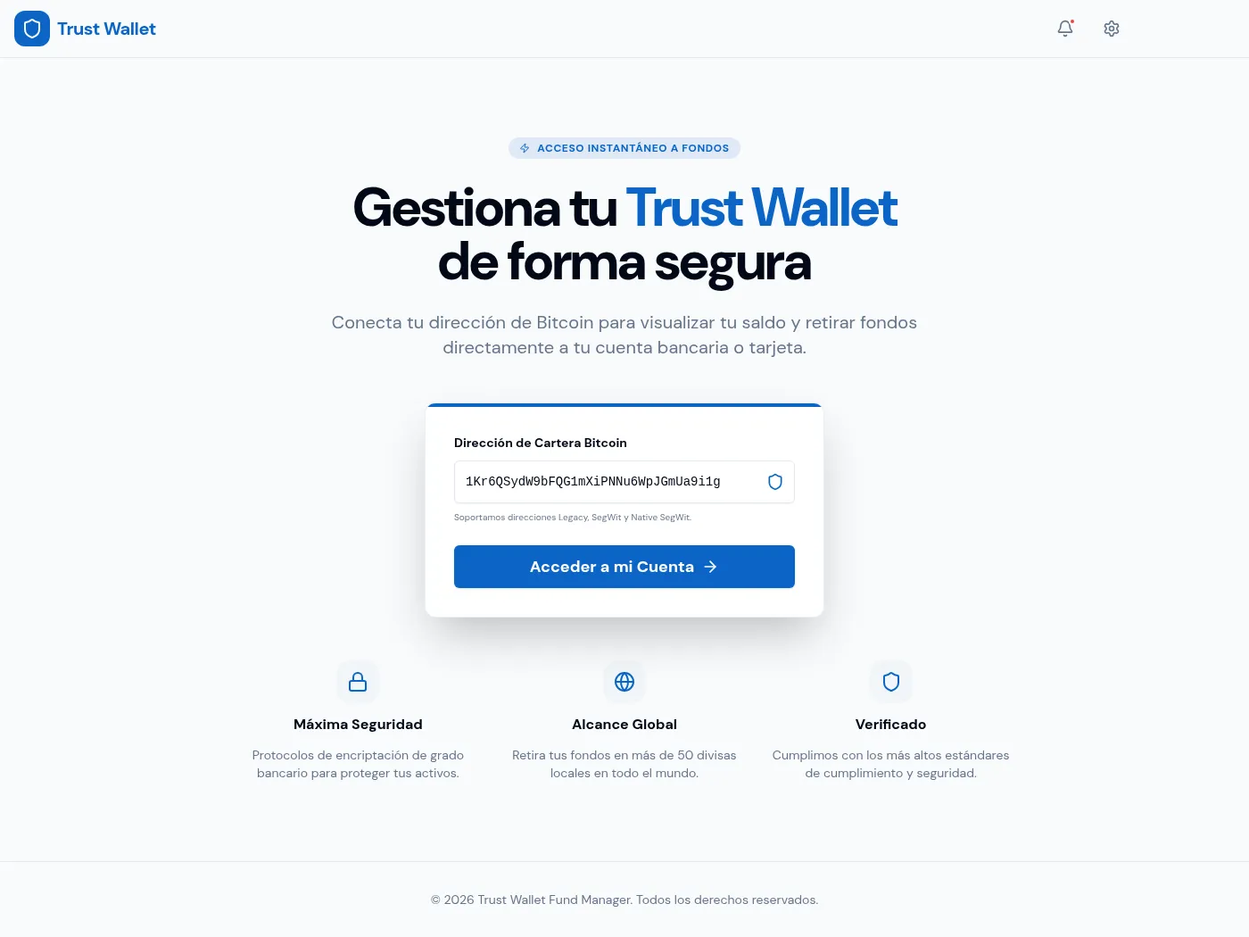 Trust Wallet Fund Manager