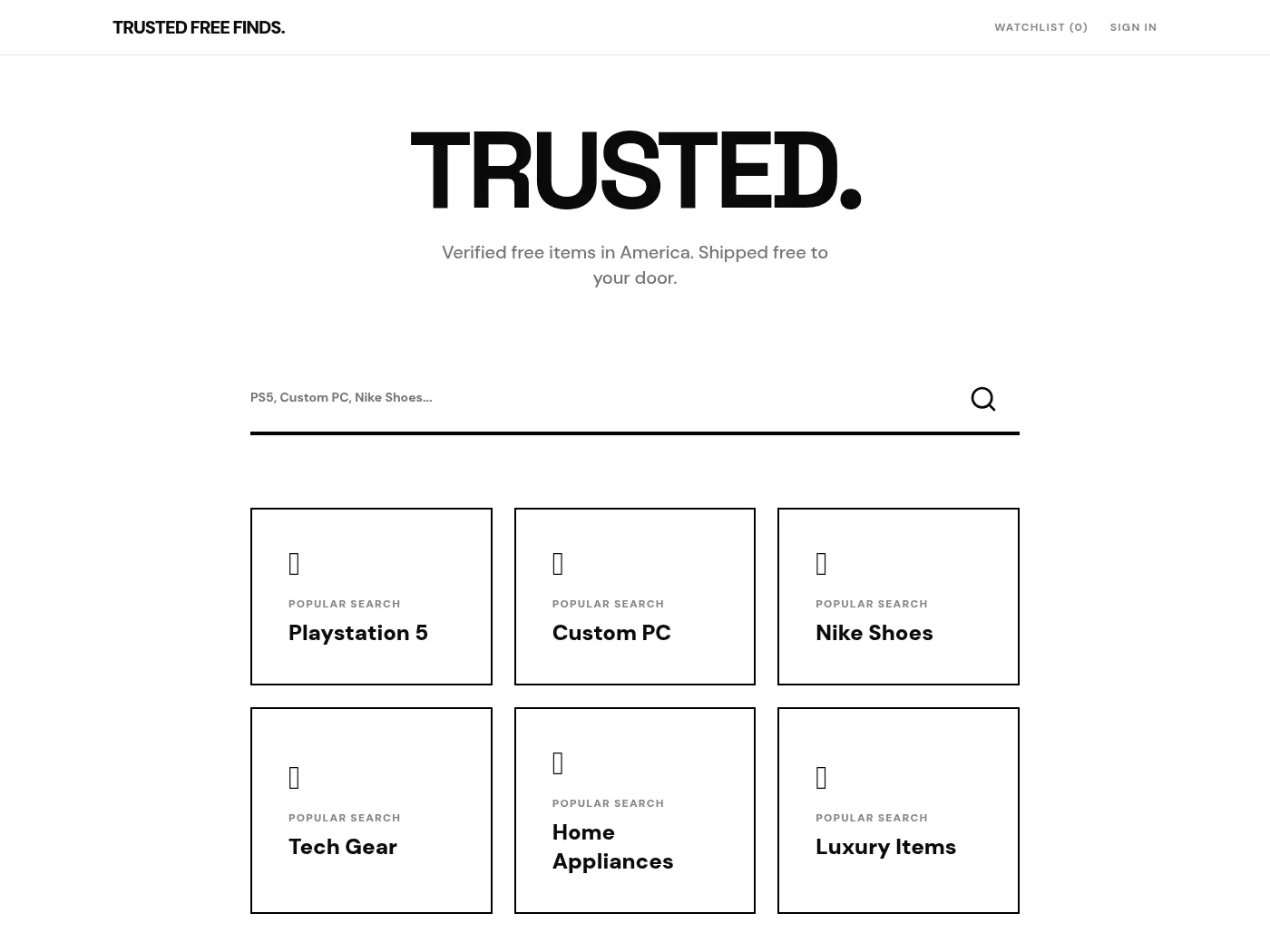 Trusted Free Finds