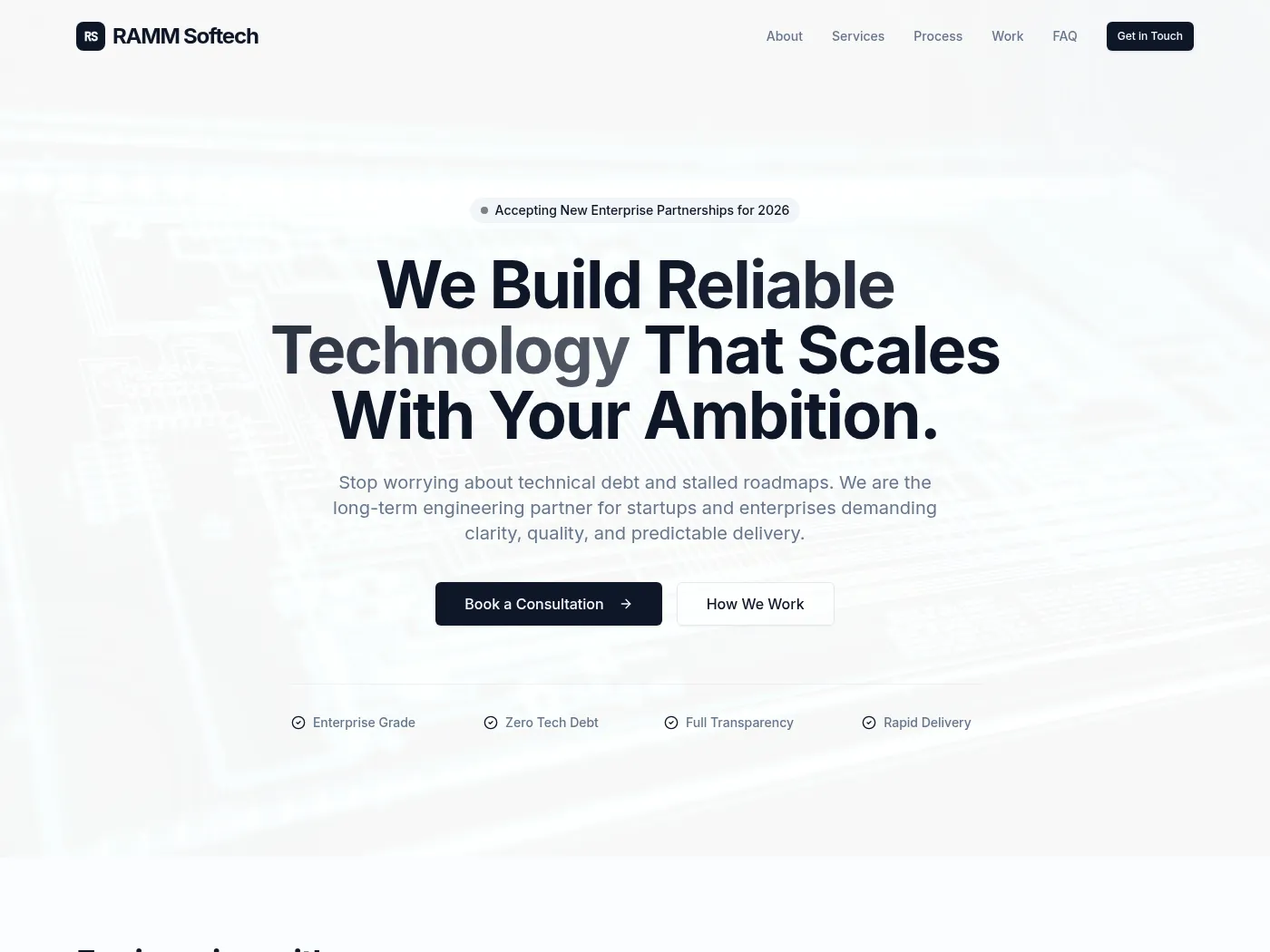 TrustTech Web Presence