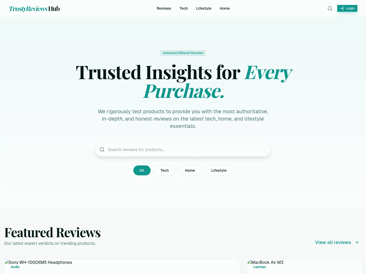 TrustyReviews Hub