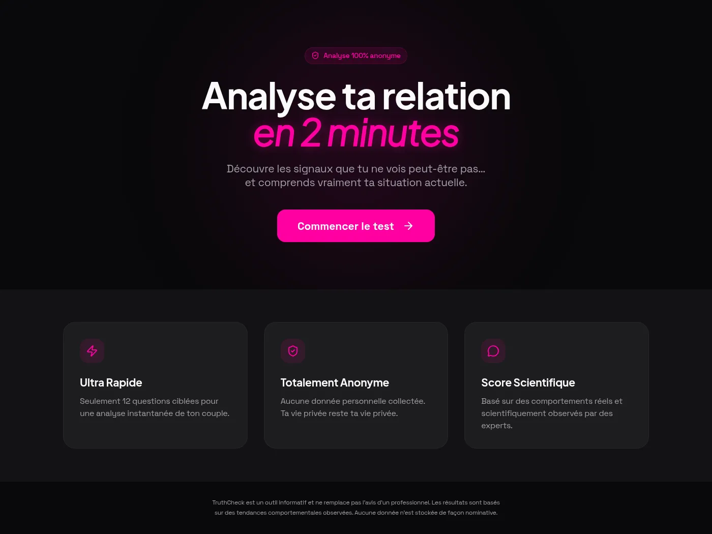TruthCheck Love Analyzer