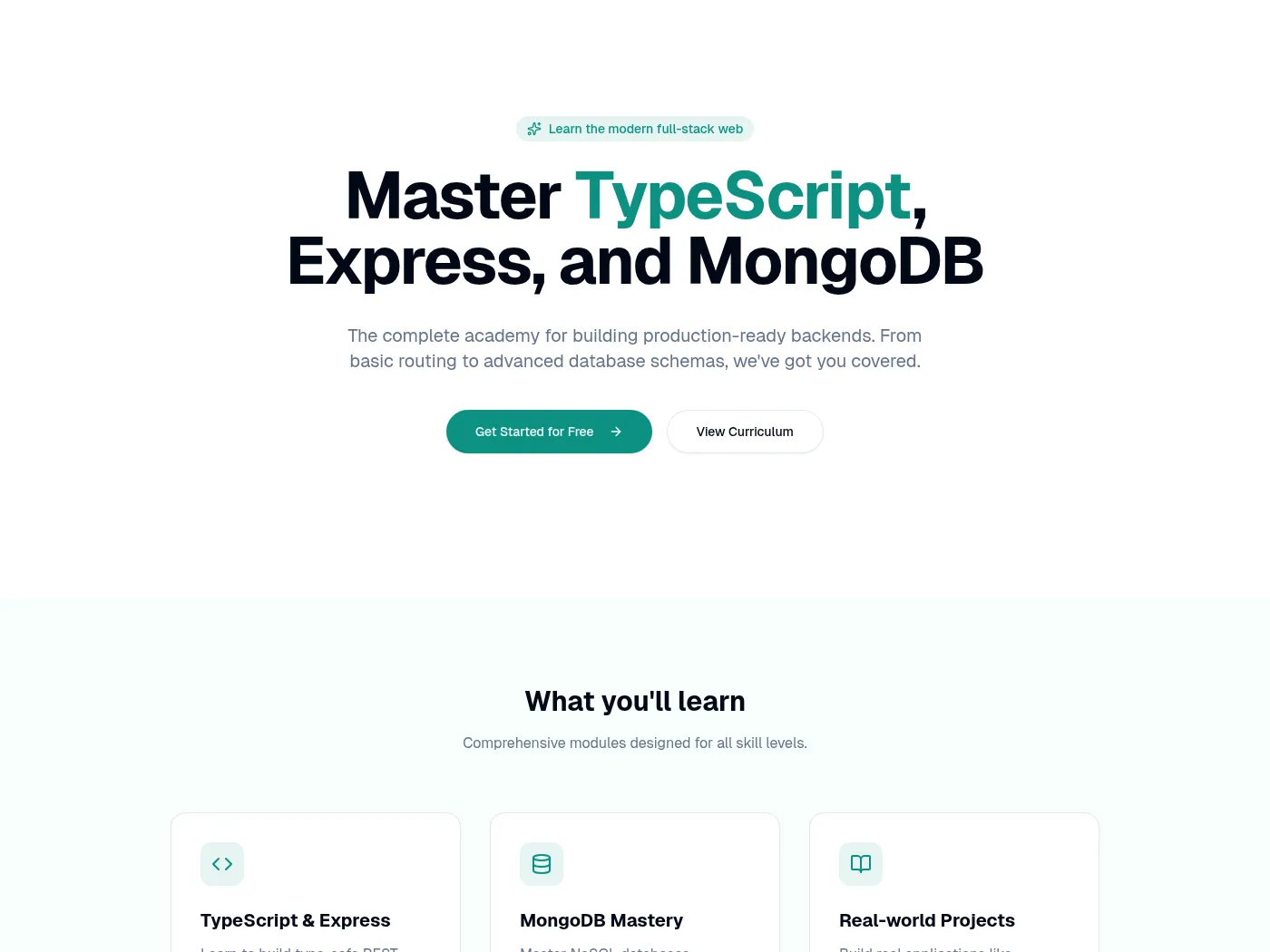 TypeScript Express Academy