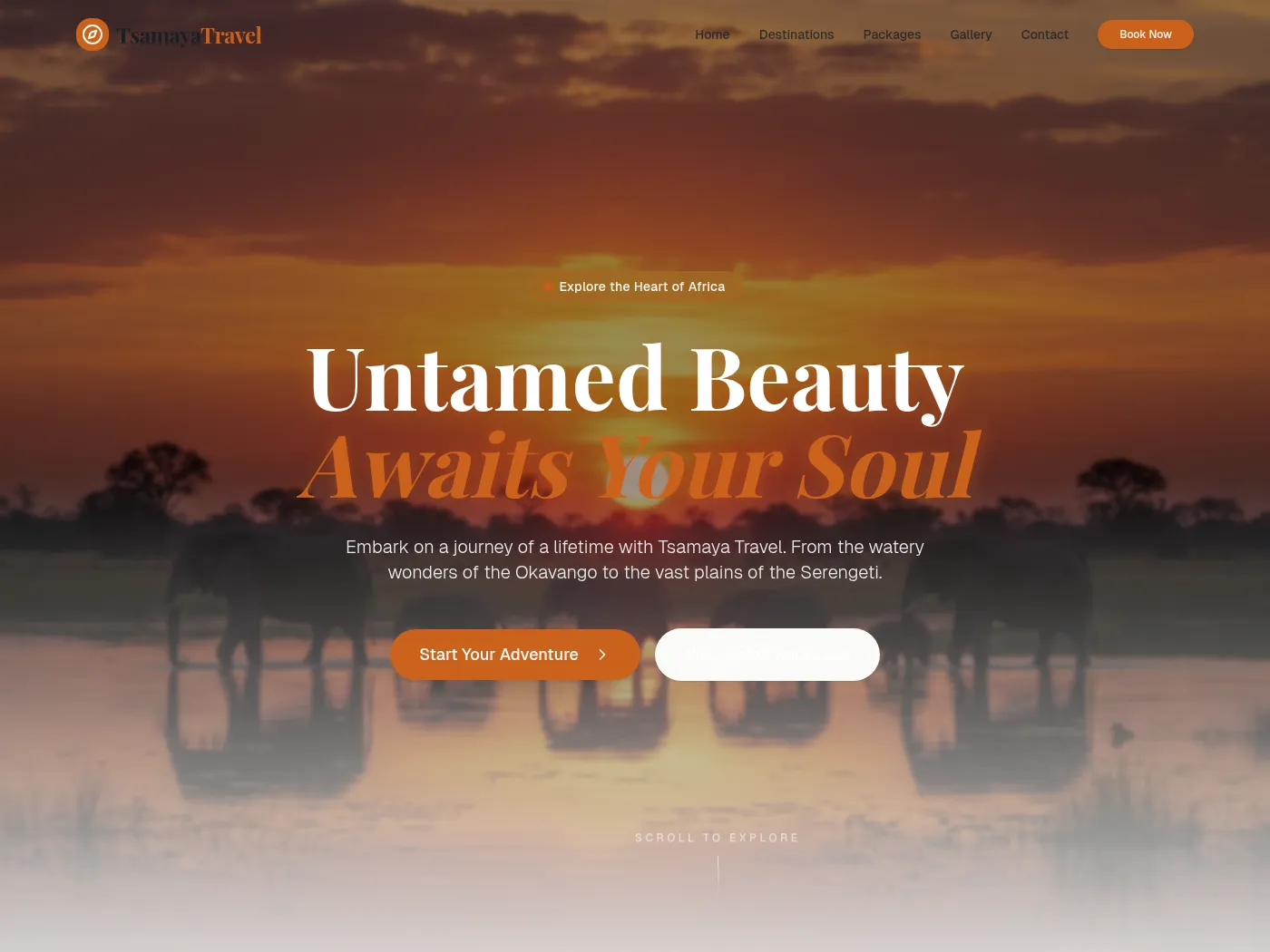 Tsamaya Travel Website