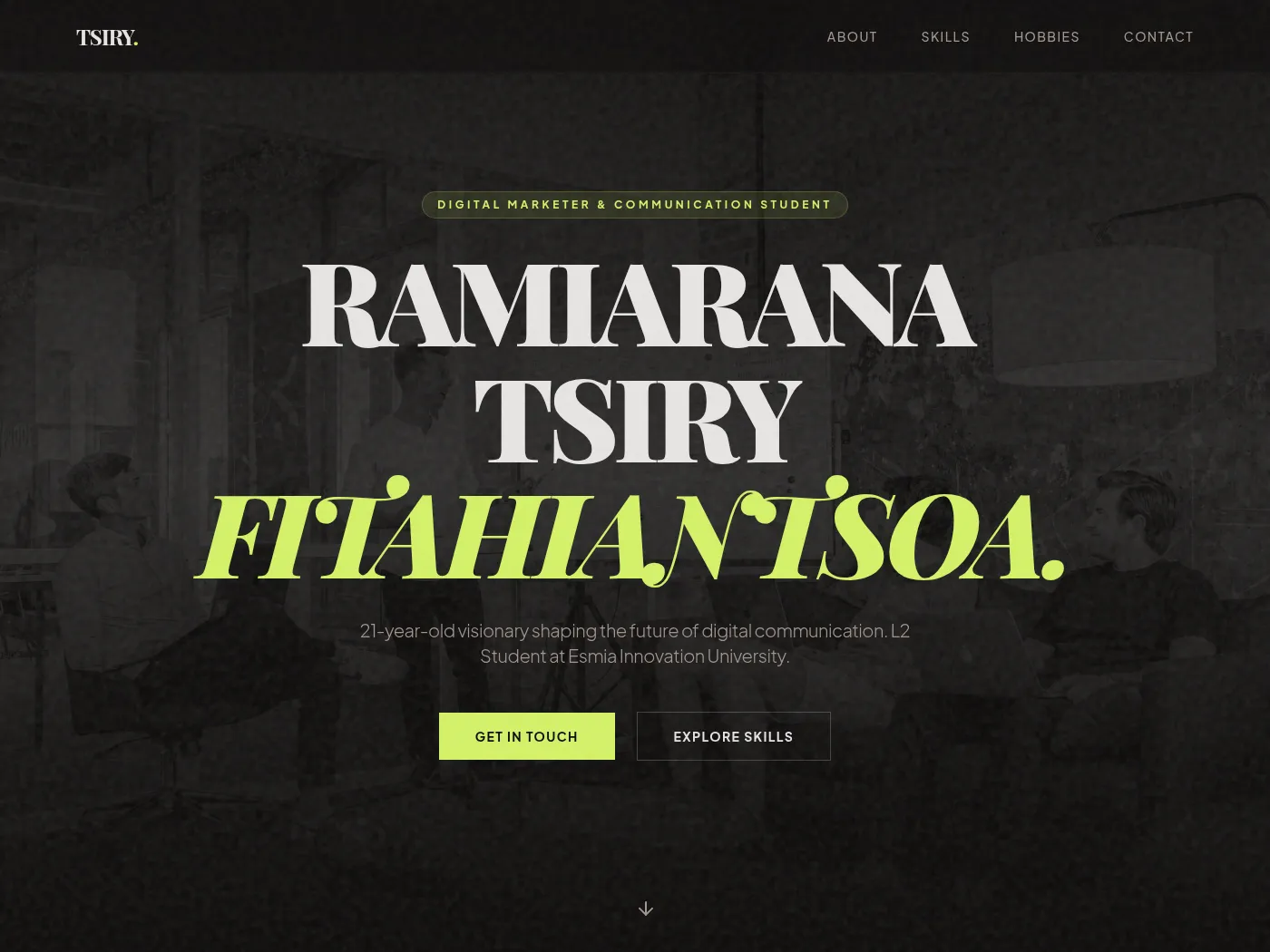 Tsiry Fitahiantsoa Portfolio