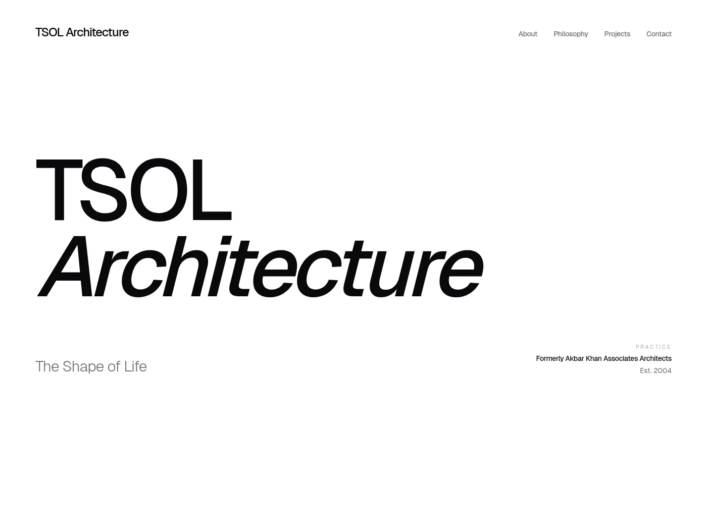 TSOL Architecture Monograph