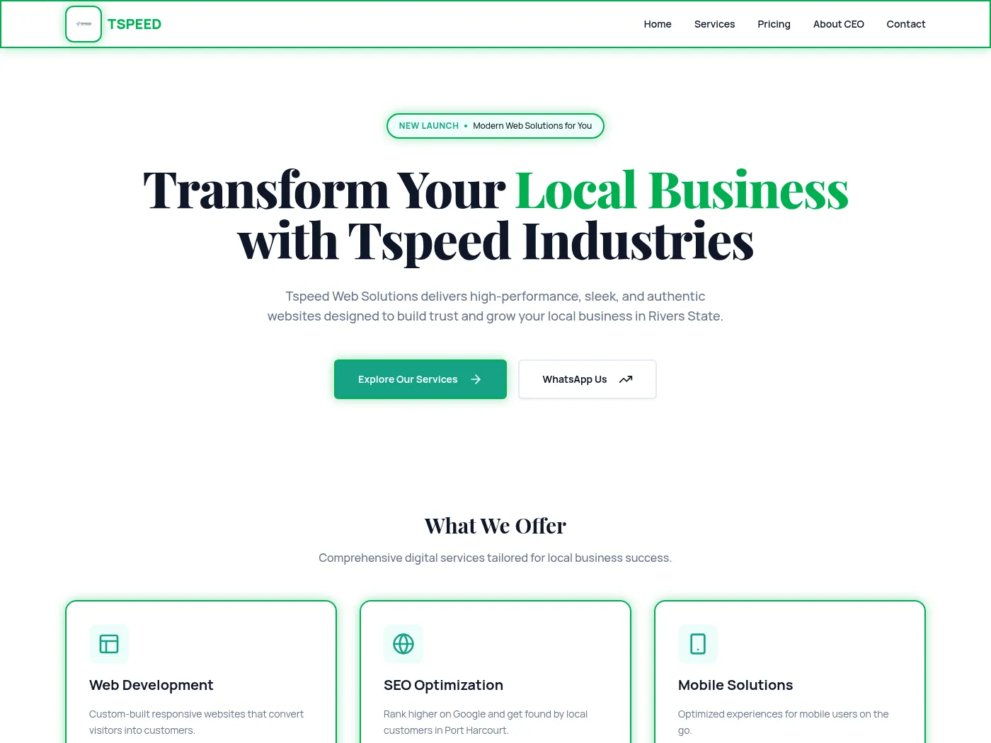 Tspeed Web Solutions