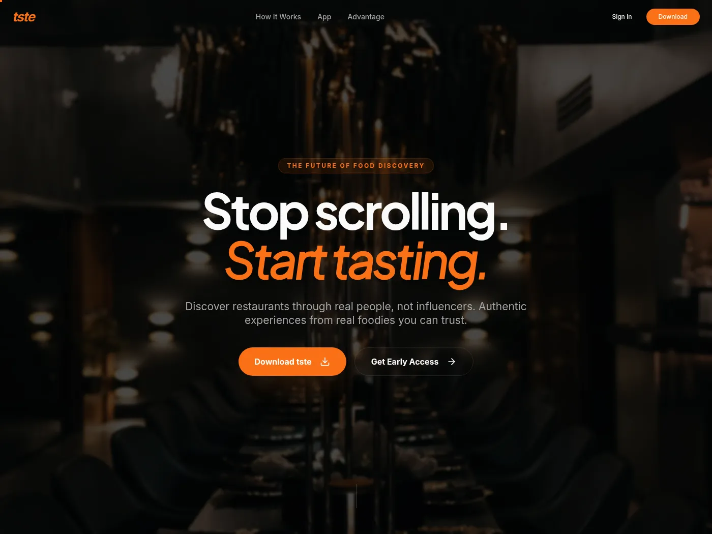 Tste Food Discovery