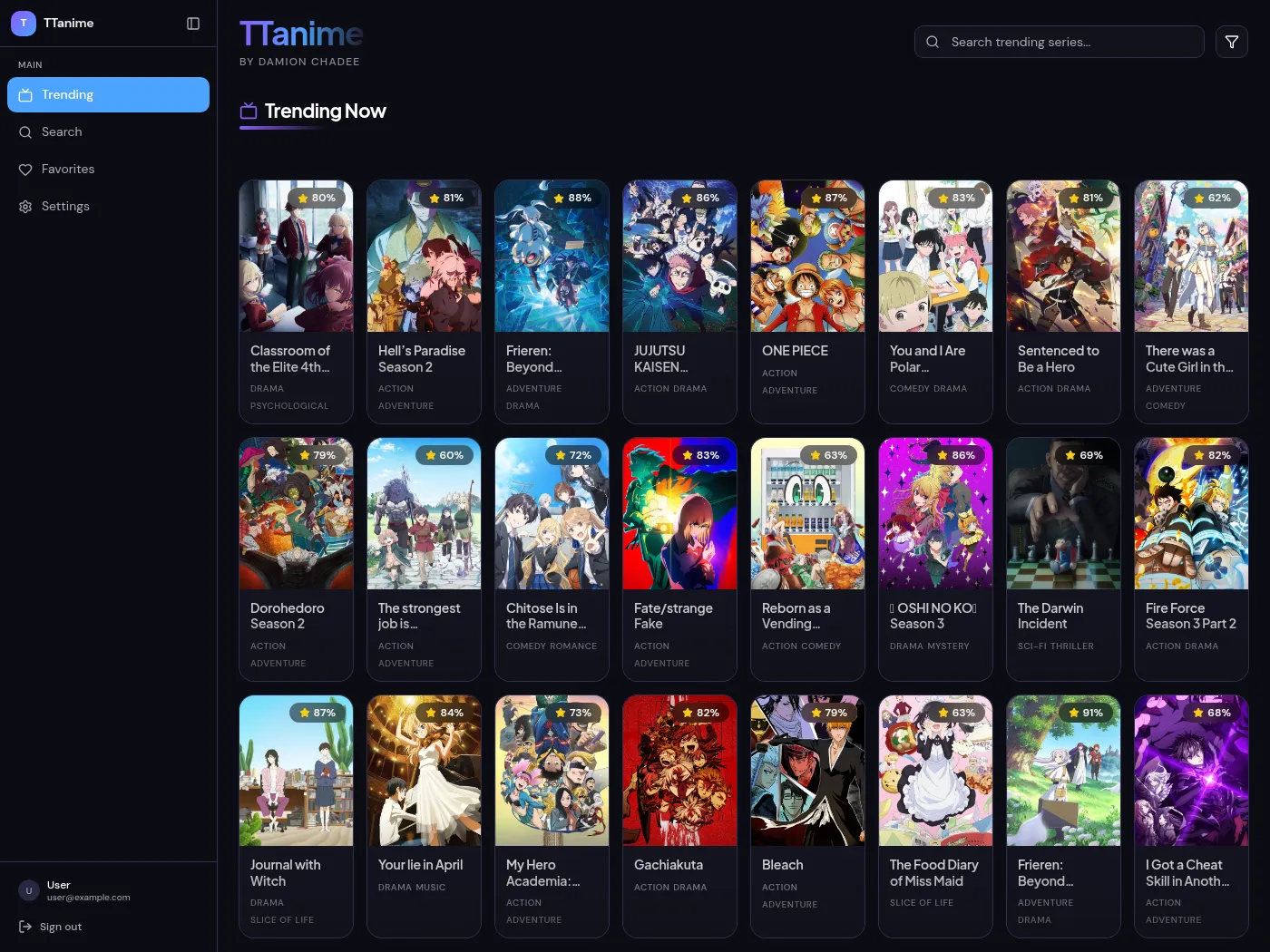 TTanime Anime Explorer