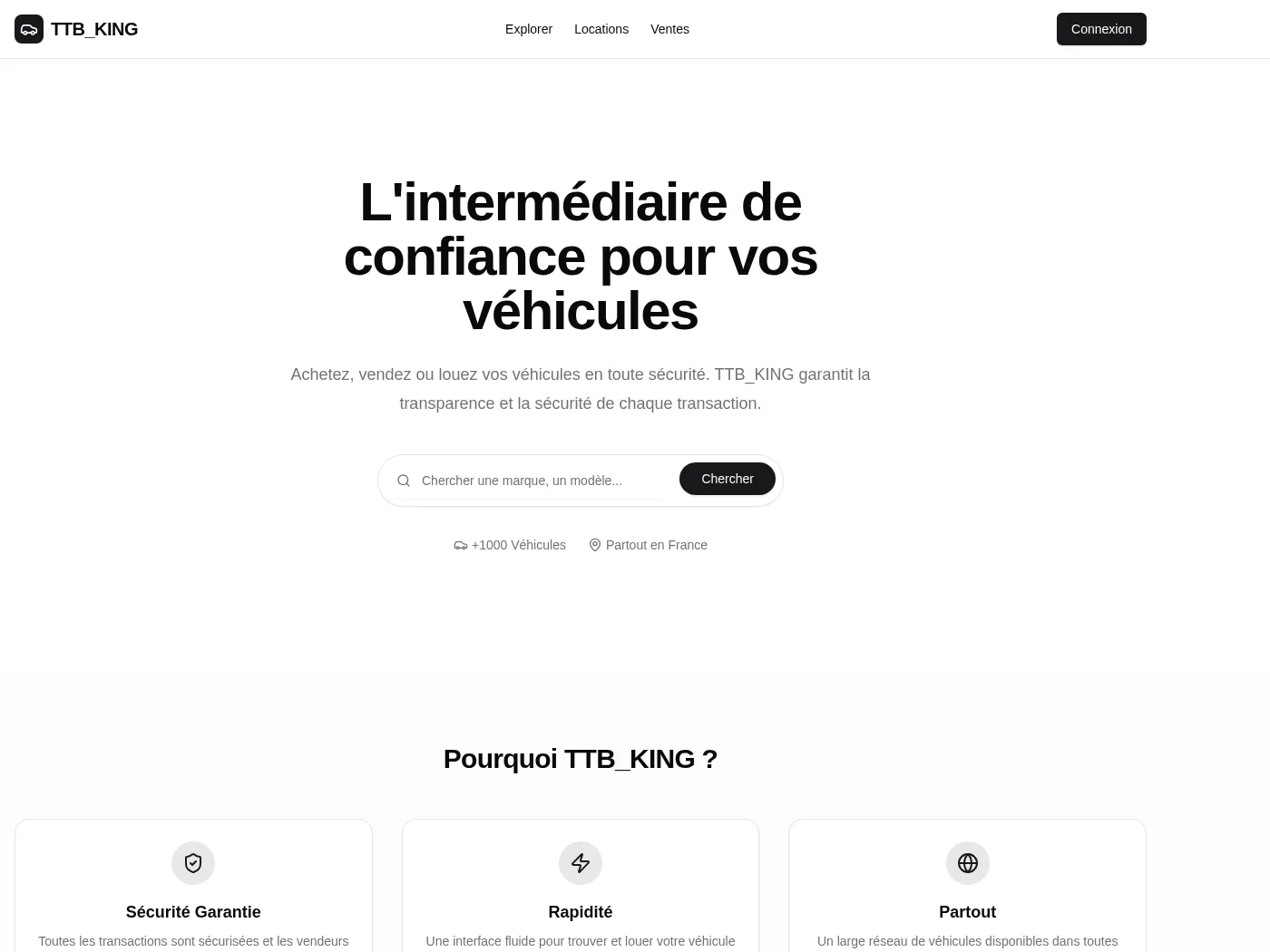 TTB King Platform