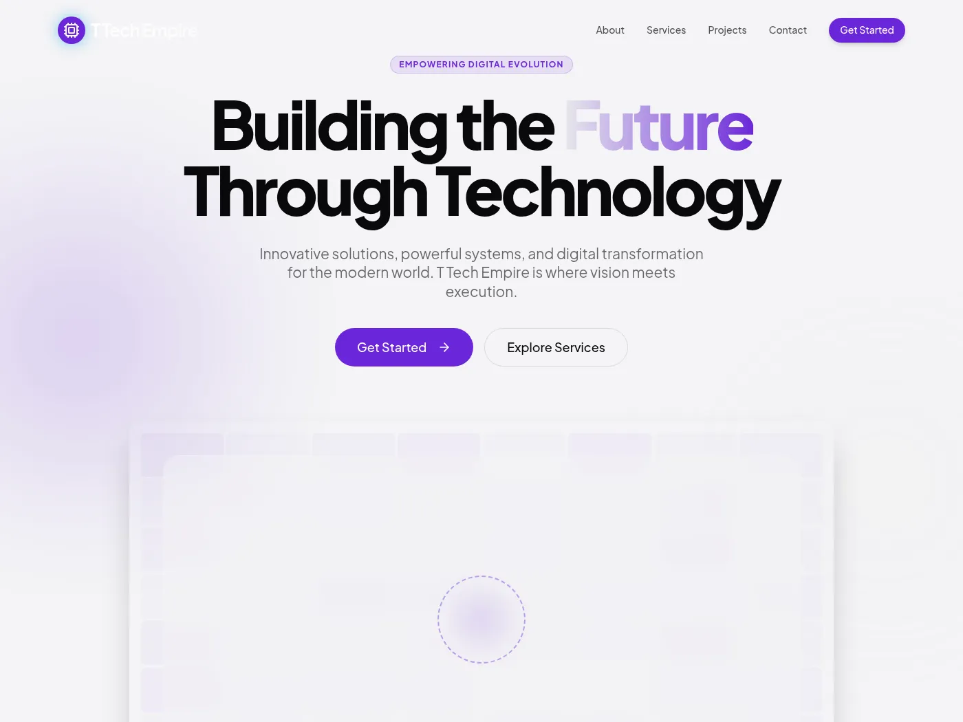 T Tech Empire Landing