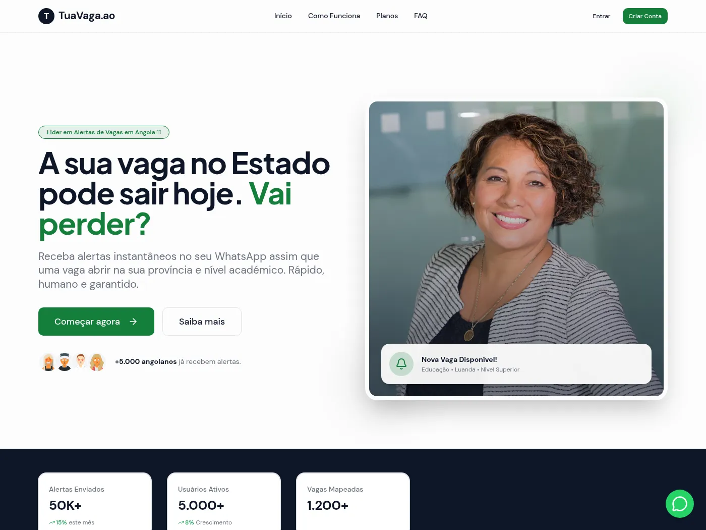 TuaVaga.ao Platform