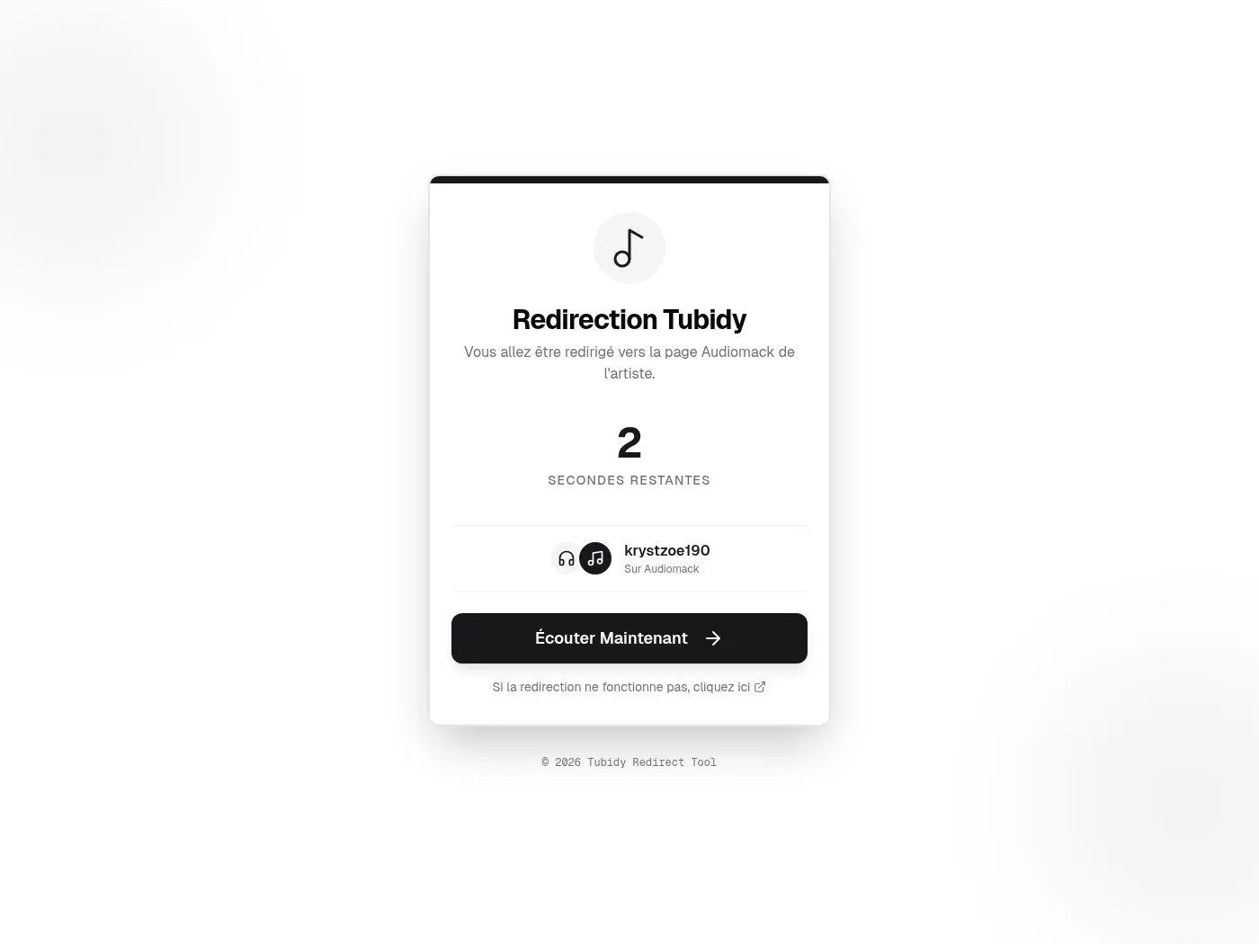 Tubidy Redirect Link