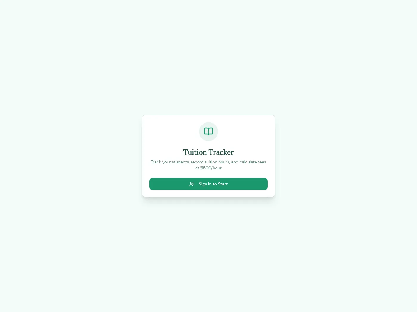 Tuition Tracker App