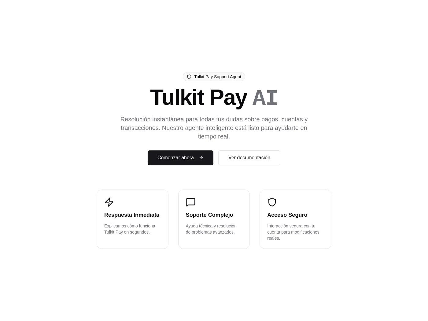 Tulkit Pay AI Support