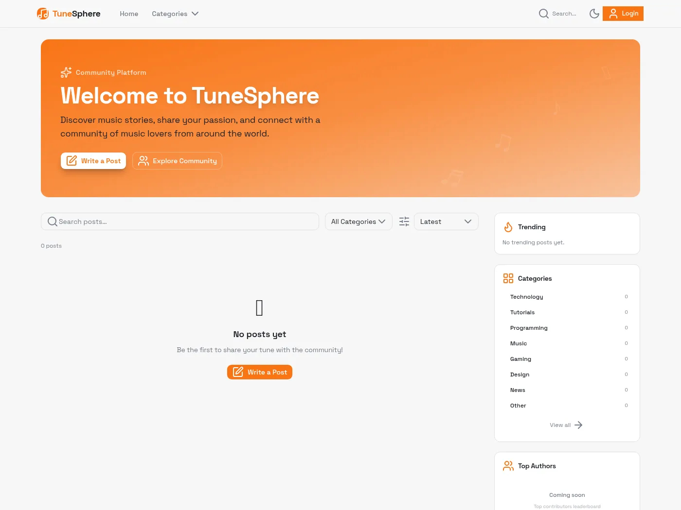 TuneSphere Community Platform