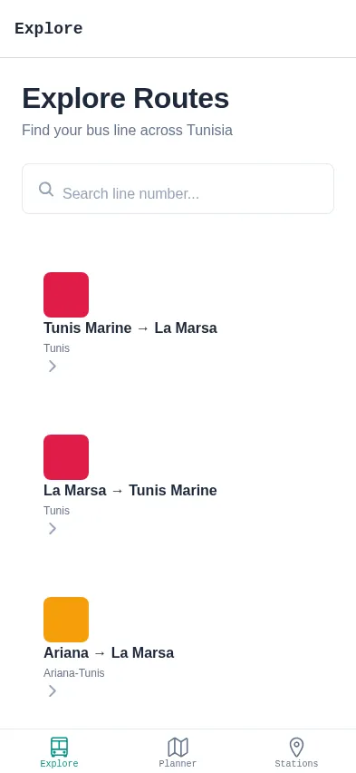 Tunisia Bus Tracker