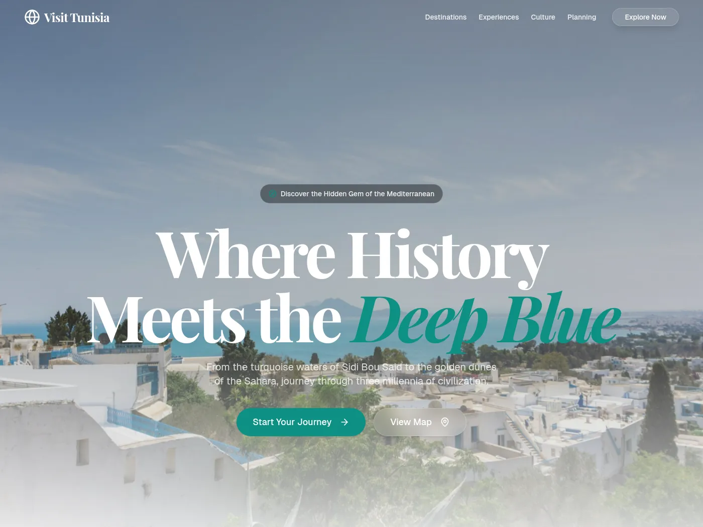 Visit Tunisia Landing