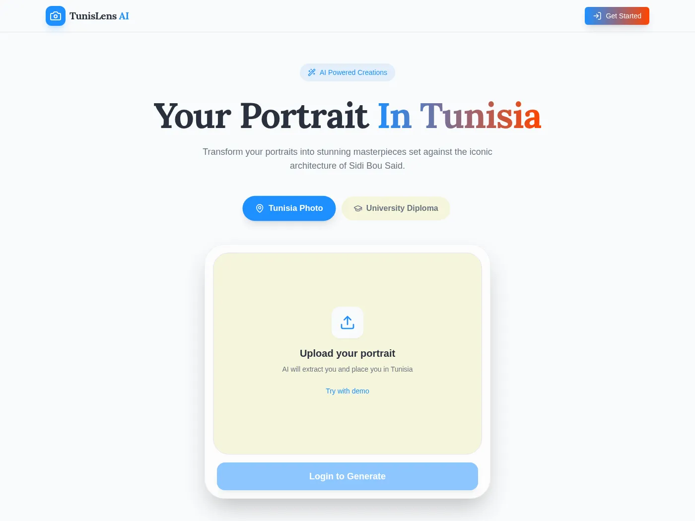 Tunisia Street Photo Generator