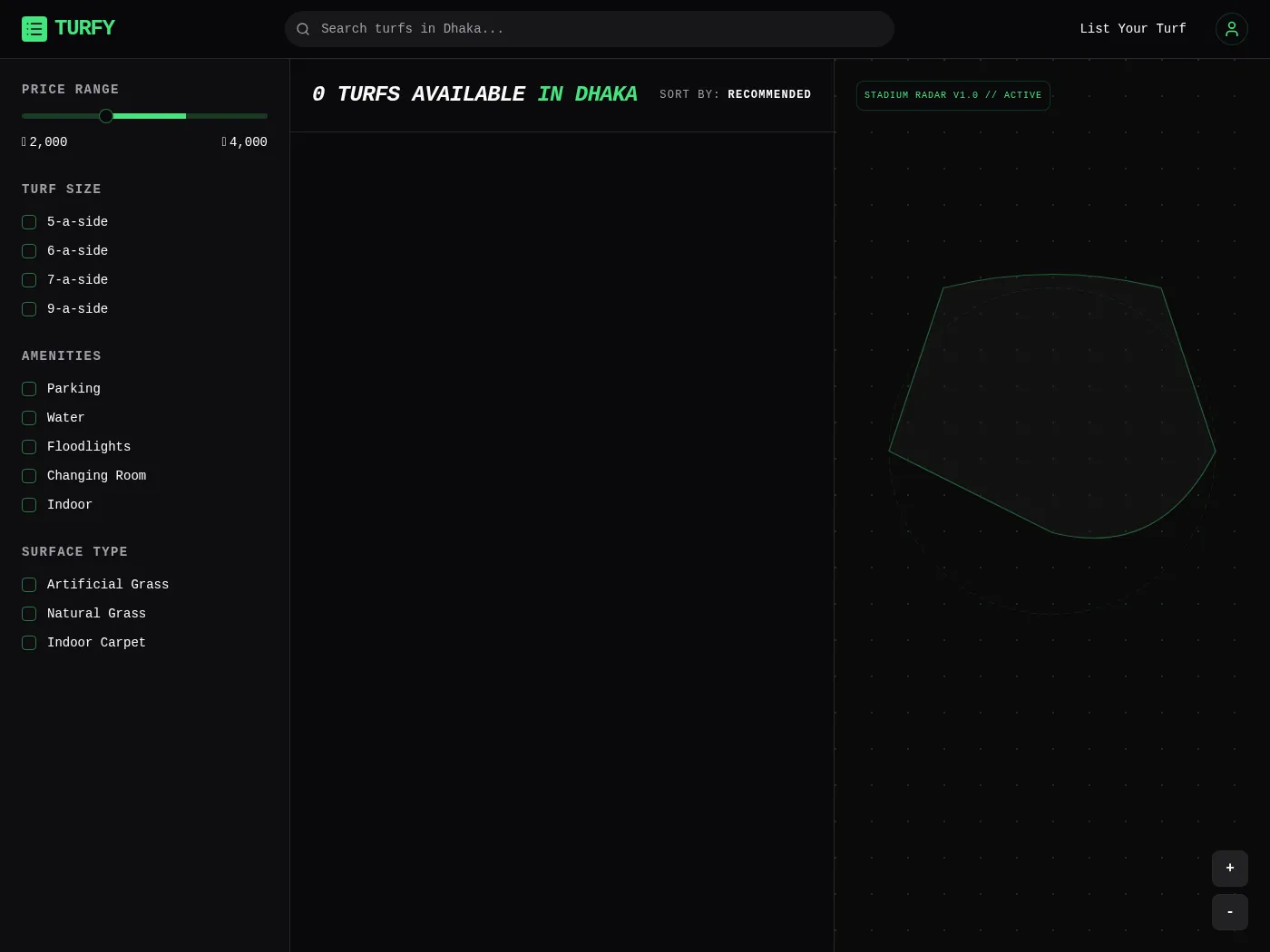 Turfy Desktop Booking Hub