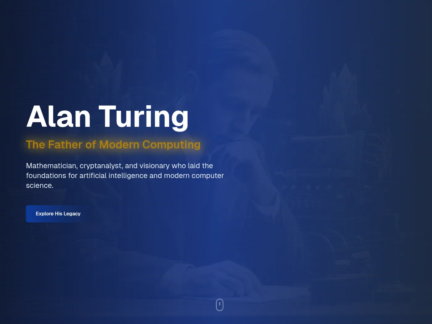 Turing Tribute Landing