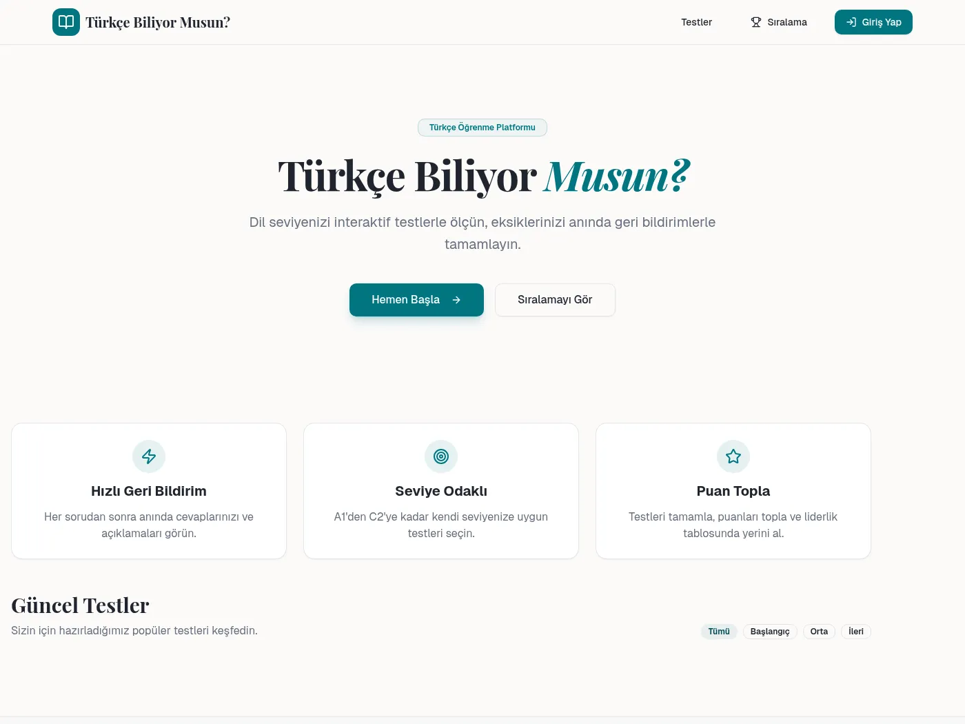 Türkçe Biliyor Musun
