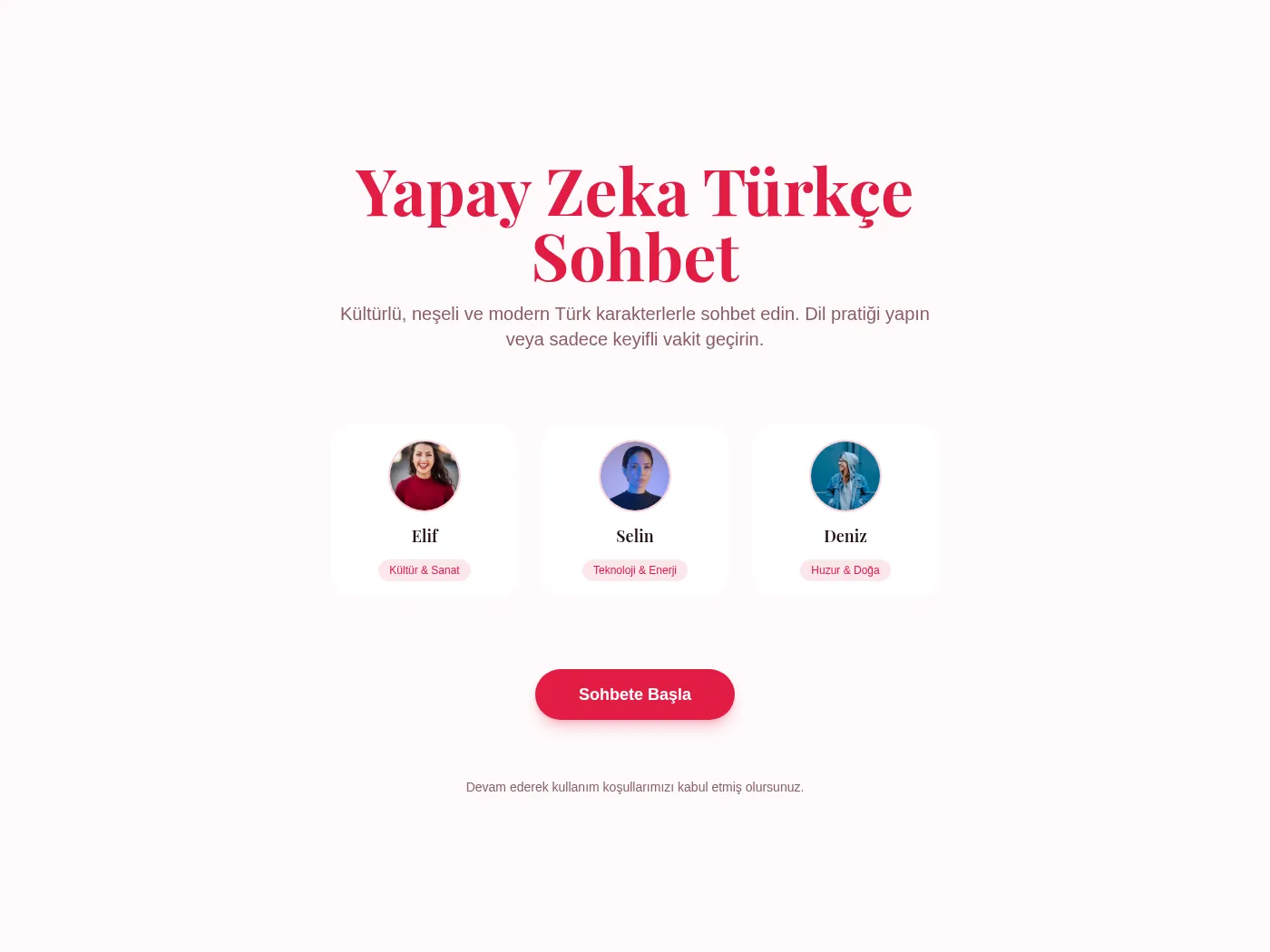 AI Turkish Chat Platform