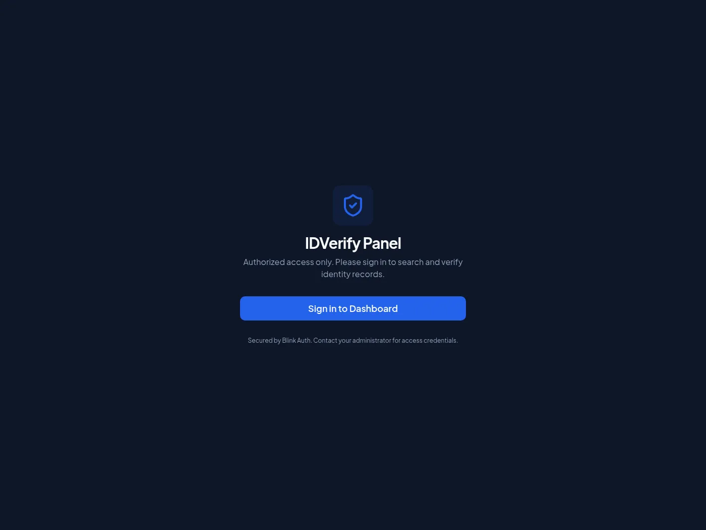 IDVerify Panel
