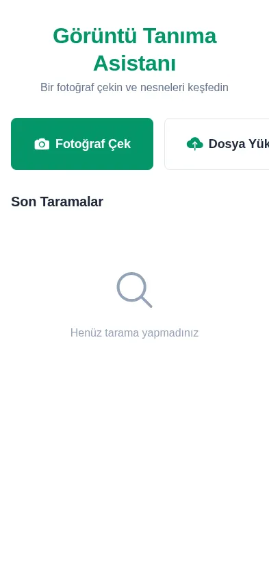 Görüntü Tanıma Asistanı